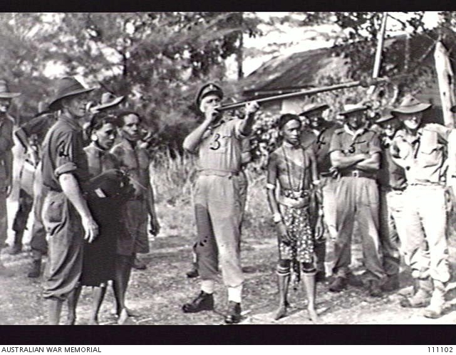 KUALA BELAIT, BORNEO, 3 JULY, 1945. BRIGADIER W J V WINDEYER, COMMANDER ...
