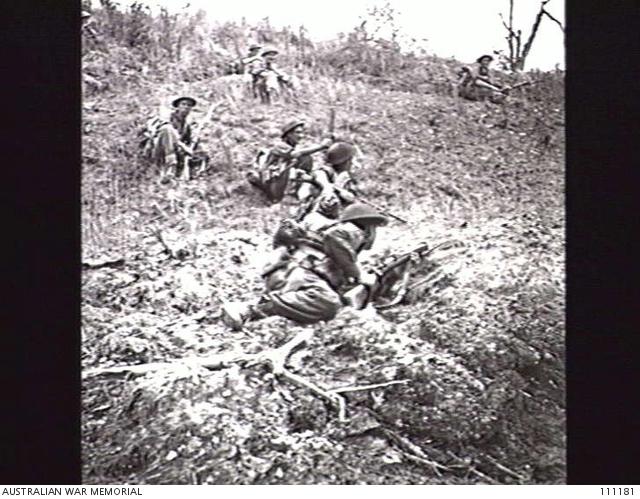 BALIKPAPAN, BORNEO, 1 JULY 1945. MEMBERS OF 11 PLATOON, B COMPANY, 2/12 ...