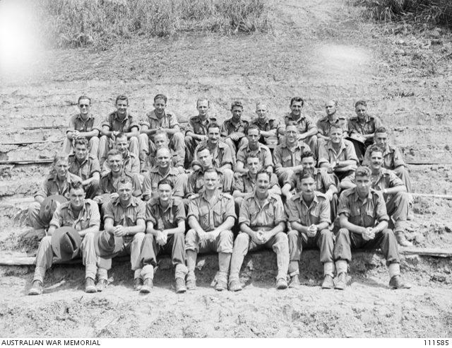 Group portrait of the Signal Section 2/7 Field Regiment, Australian ...