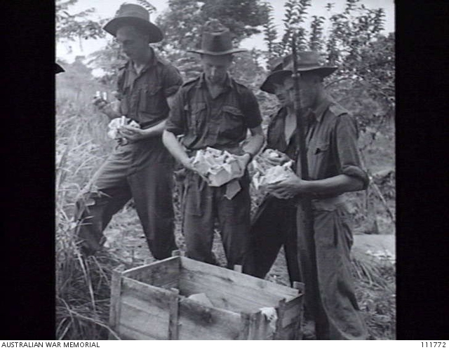 BALIKPAPAN AREA, BORNEO. 16 JULY 1945. MEMBERS OF 2/33RD INFANTRY ...