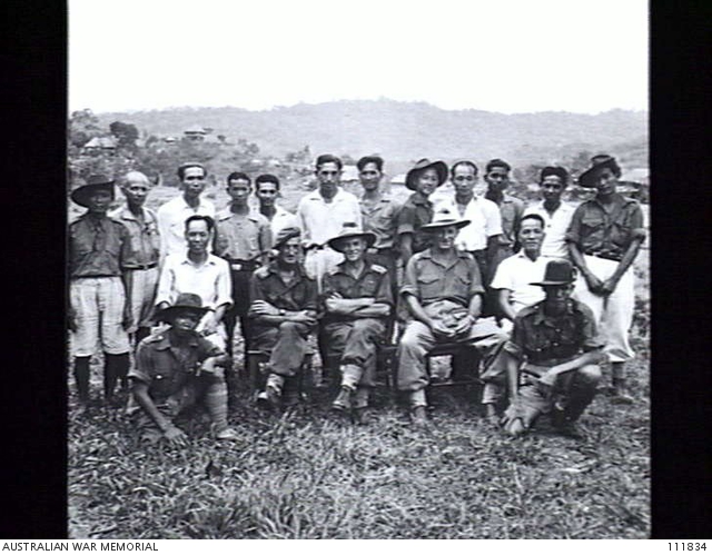 BEAUFORT, BORNEO. 1945-07-20. MEMBERS OF THE STAFF OF HEADQUARTERS ...