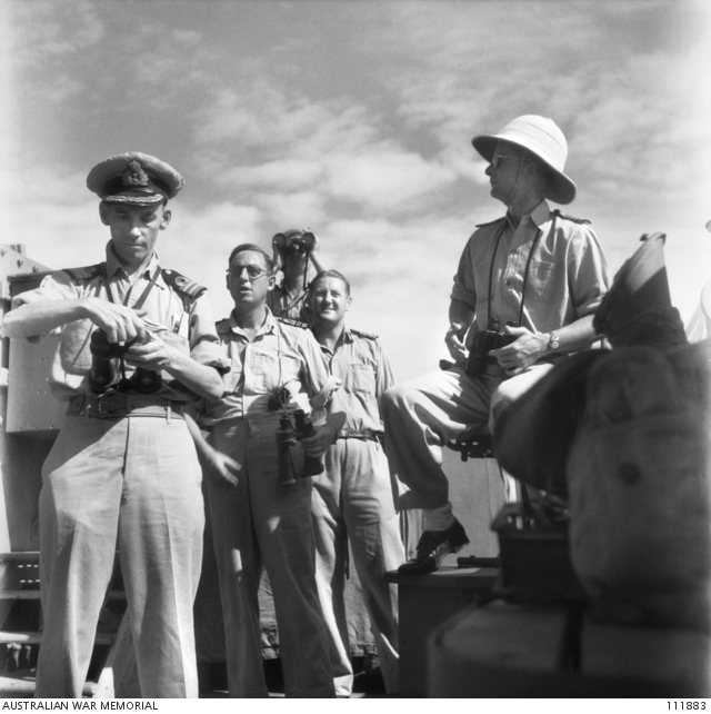 OFF BALIKPAPAN, BORNEO. 1945-06-28. COMMANDER E. H. LEITCH, RAN (1 ...