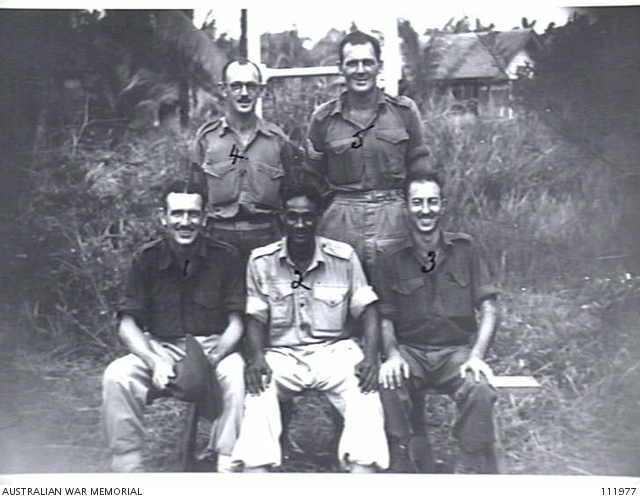 KUALA BELAIT, BORNEO. 1945-07-12. MEMBERS OF FIELD SECURITY SECTION ...