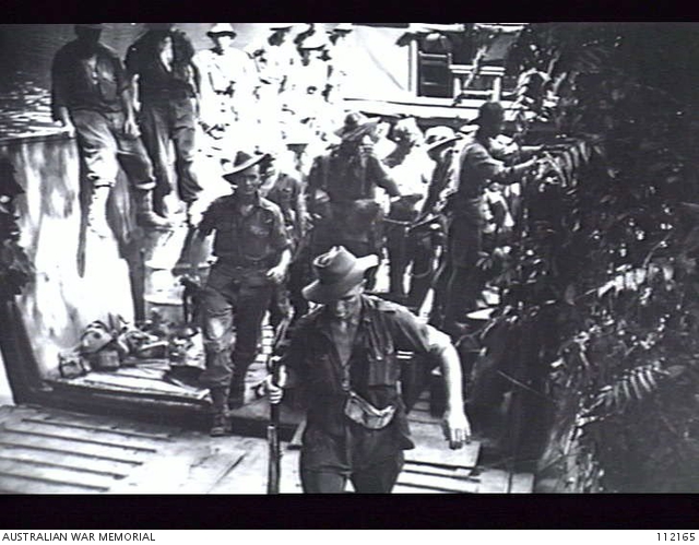 BAKONG AREA, BORNEO, 19 JULY 1945. MEMBERS OF 17 PLATOON, D COMPANY, 2/ ...