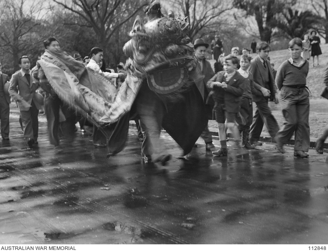 Members of the local Chinese community entering into the spirit of ...