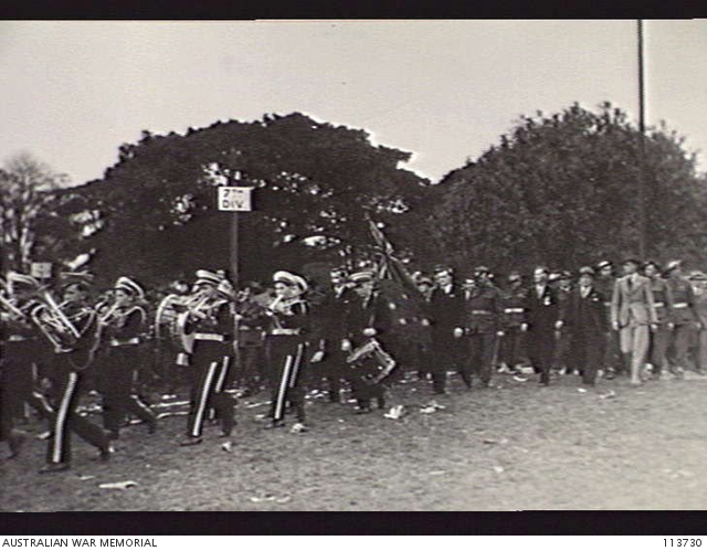 SYDNEY, NSW. 1945-08-16. EX-SERVICE AND SERVICE PERSONNEL OF 7TH ...