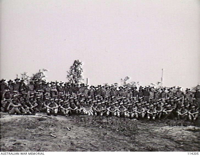 GROUP PORTRAIT OF UNIDENTIFIED MEMBERS OF D COMPANY, 2/9TH INFANTRY ...