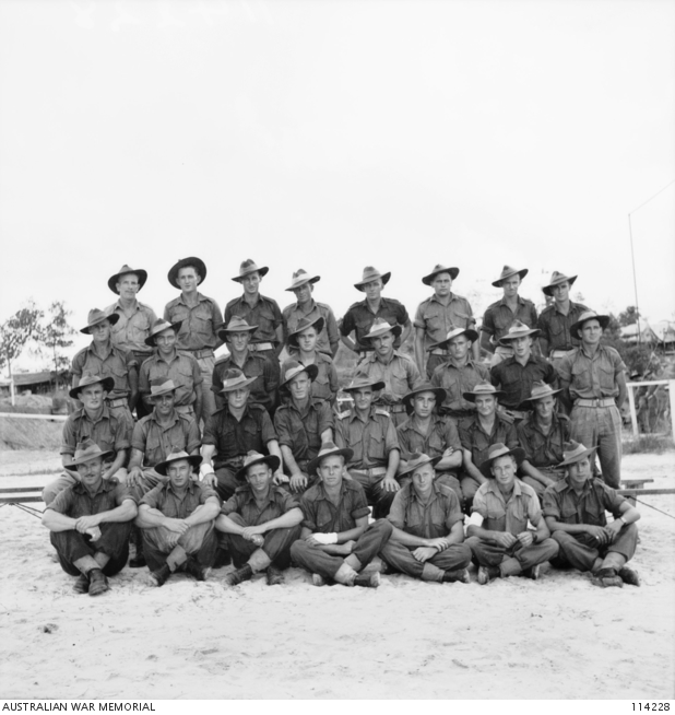 Group portrait of members of 2 (Machine Gun) Platoon, Headquarters ...