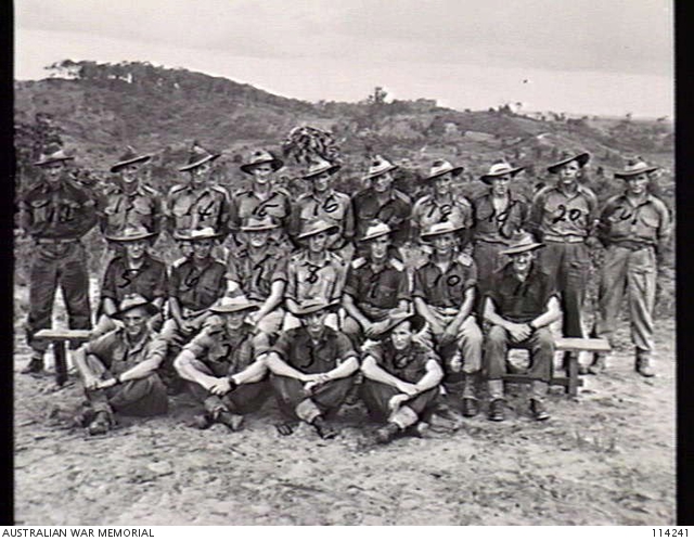 Group portrait of Officers and NCOs of B Company, 2/12th Infantry ...