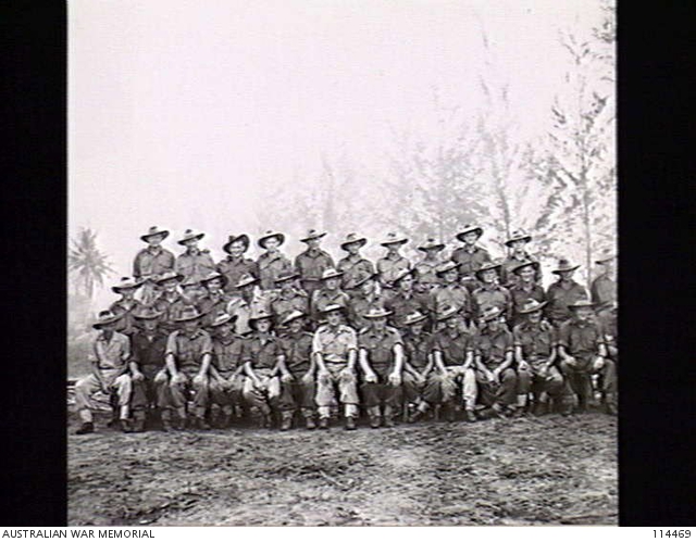 BALIKPAPAN, BORNEO. 1945-08-24. MEMBERS OF THE BRIGADE SIGNALS PLATOON ...