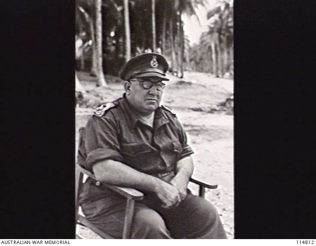 LABUAN ISLAND. 1945-09-02. MAJOR GENERAL G. F. WOOTTEN, GENERAL OFFICER ...
