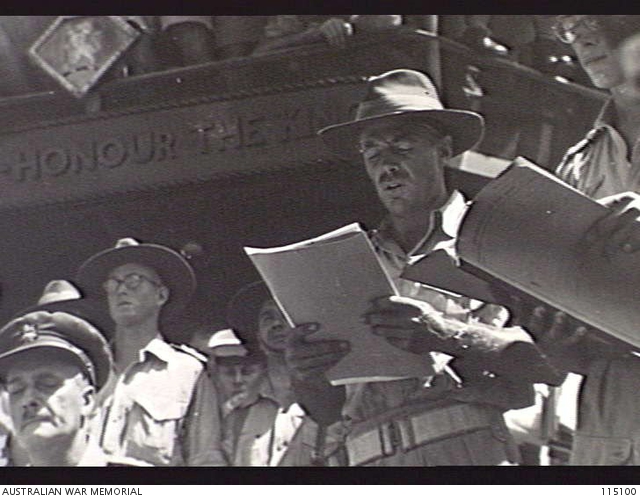 AT SEA, OFF TIMOR. 1945-09-11. THE SURRENDER OF ALL JAPANESE FORCES IN ...