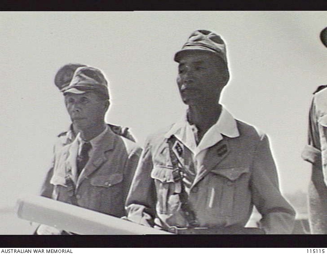 AT SEA, OFF TIMOR. 1945-09-11. THE SURRENDER OF ALL JAPANESE FORCES IN ...