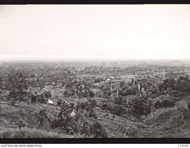 MIRI AREA, BORNEO. 1945-08-28. PANORAMA VIEW OF THE AREA HELD BY THE ...