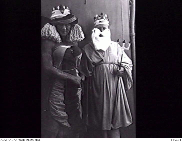 At sea. 1945-09-06. Sergeant J. H. Sorell, 9AF Broadcasting Unit ...