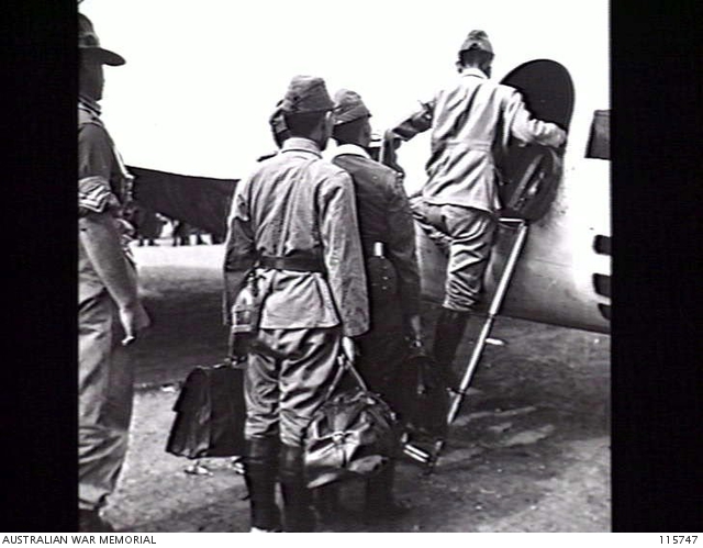 MOROTAI. 1945-09-11. GENERAL SIR THOMAS A. BLAMEY, COMMANDER IN CHIEF ...