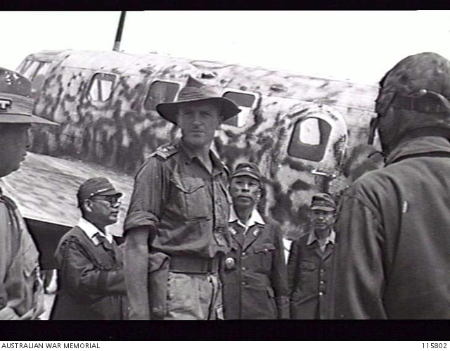 LABUAN ISLAND. 1945-09-10. MAJOR GENERAL G. F. WOOTTEN, GENERAL OFFICER ...