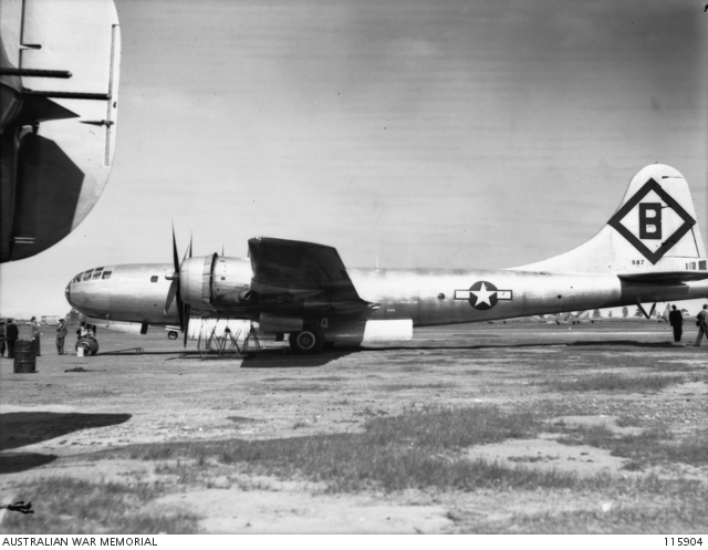 SYDNEY, NSW. 1945-09-18. THE UNITED STATES AIR FORCE BOEING ...
