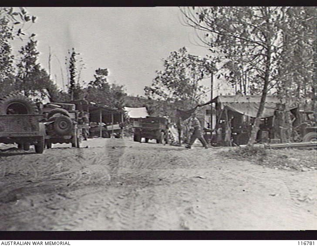 BALIKPAPAN, BORNEO. 1945-09-06. A SECTION OF THE MAIN WORKSHOP AREA OF ...