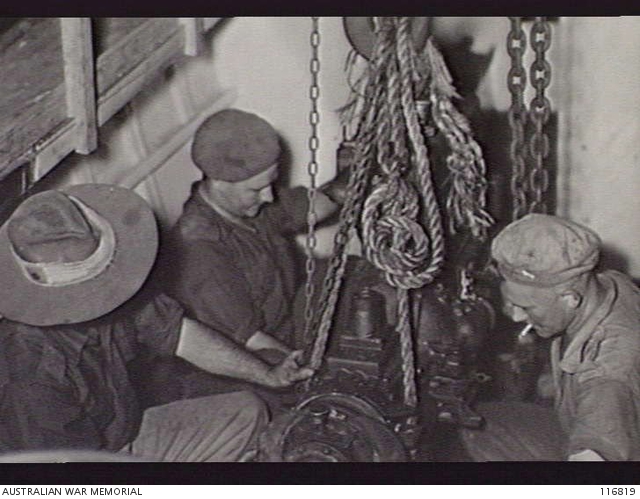 BALIKPAPAN, BORNEO. 1945-09-07. WARRANT OFFICER 2 L. O'MARA, CRAFTSMAN ...