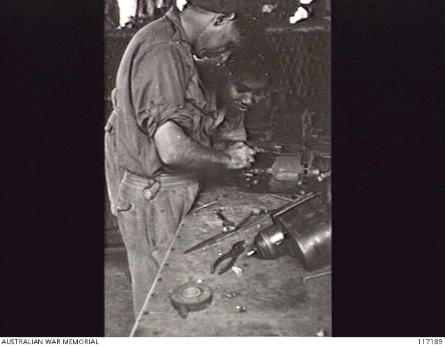 KUALA BELAIT, NORTH WEST BORNEO. 1945-08-30. CORPORAL R. J. BATT ...
