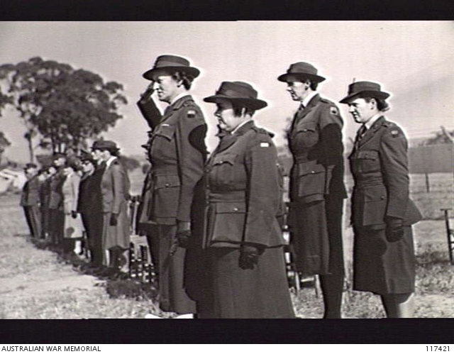 DARLEY, VIC. 1945-10-18. COLONEL S. H. IRVING MBE, CONTROLLER, AWAS ...