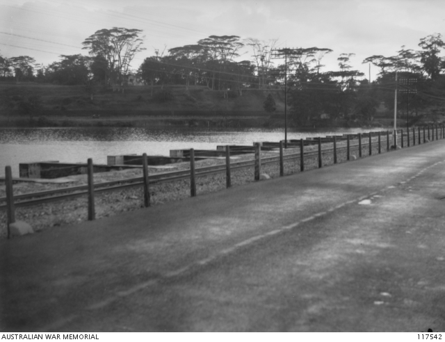 A section of the causeway linking the island forming part of the ...