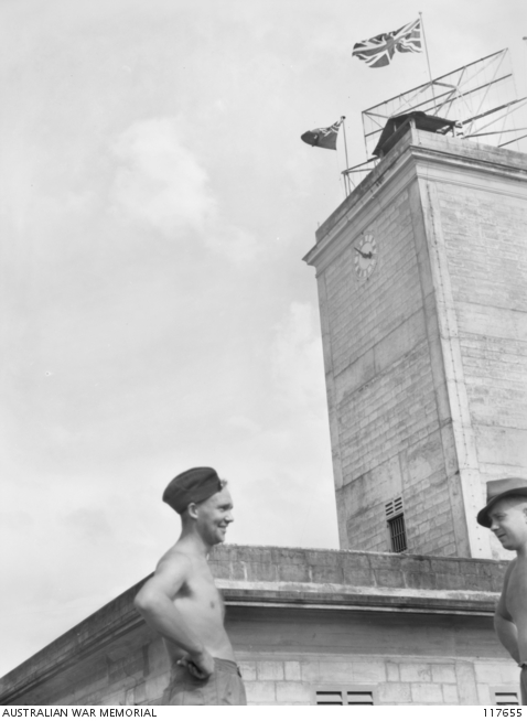 SINGAPORE, STRAITS SETTLEMENTS. 1945-09-15. LANCE CORPORAL P. WIGHTMAN ...