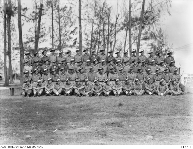 BALIKPAPAN, BORNEO. 1945-10-04. PERSONNEL OF THE BATTALION HQ, 2/33RD ...