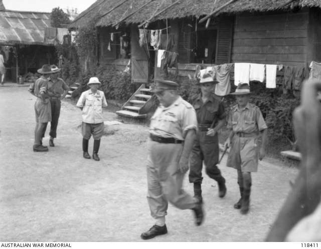 Kuching, Sarawak. 1945-09-12. Major General G.F. Wootten, General ...
