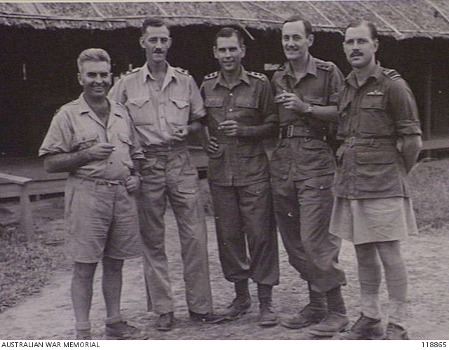 NAKOM PATON, THAILAND. 1945-09-19. AUSTRALIAN OFFICERS OF NAKOM PATON ...