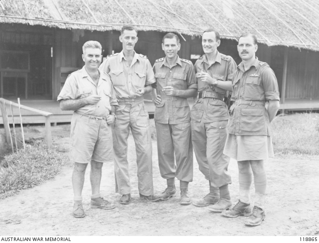 NAKOM PATON, THAILAND. 1945-09-19. AUSTRALIAN OFFICERS OF NAKOM PATON ...