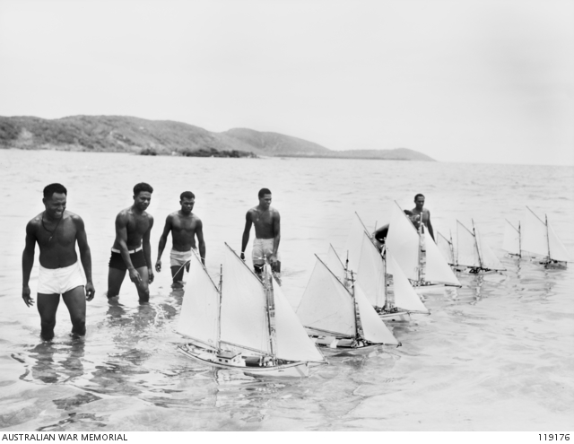 THURSDAY ISLAND, TORRES STRAIT. 1945-10-29. ACTIVITIES AT TORRES STRAIT AREA COMMAND. NATIVE ...
