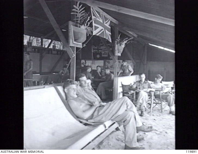 LABUAN ISLAND, NORTH WEST BORNEO 1945-10-08. THE CAMP OF 2/72ND LIGHT ...
