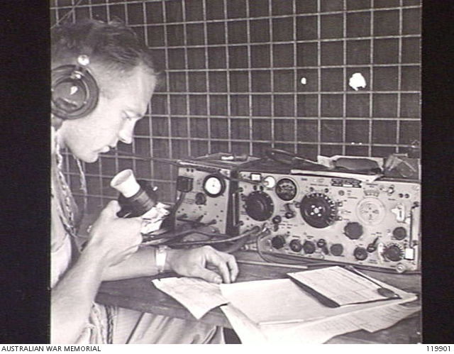 LABUAN ISLAND, NORTH WEST BORNEO 1945-10-10. SIGNALS OFFICE ...
