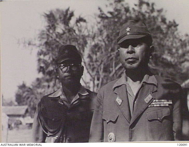KOEPANG, TIMOR 1945-10-03. TIMFORCE. LIEUTENANT GENERAL K. YAMADA ...