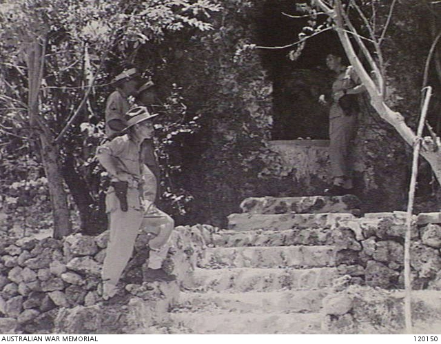 NOENBAOEN, TIMOR 1945-10-09. TIMFORCE. MEMBERS OF THE INTELLIGENCE ...