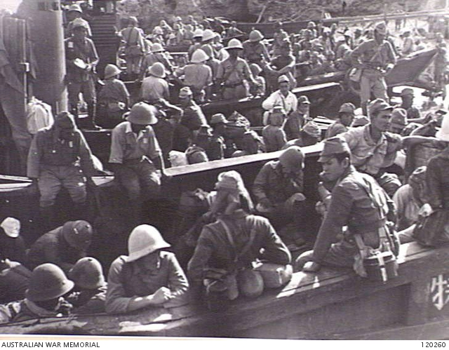 KOEPANG, DUTCH TIMOR 1945-11-04. TIMFORCE. THE FIRST BATCH OF JAPANESE ...