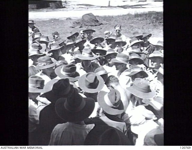 LABUAN ISLAND, BORNEO 1945-09-24. LIEUTENANT COLONEL CALLAGHAN, GENERAL ...