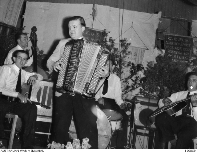 ST SILAS HALL, ALBERT PARK, VIC. 1945-10. A DANCE WAS HELD BY SERGEANTS ...