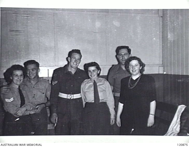 ST SILAS HALL, ALBERT PARK, VIC. 1945-10. A DANCE WAS HELD BY SERGEANTS ...