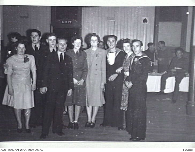 ST SILAS HALL, ALBERT PARK, VIC. 1945-10. A DANCE WAS HELD BY SERGEANTS ...