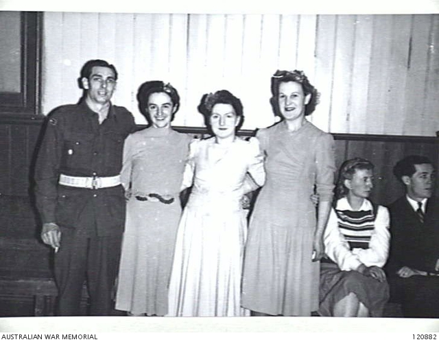 ST SILAS HALL, ALBERT PARK, VIC. 1945-10. A DANCE WAS HELD BY SERGEANTS ...