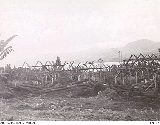 GALALA, AMBON. 1945-10-31. LOOKING WEST FROM THE NEW AUSTRALIAN ...