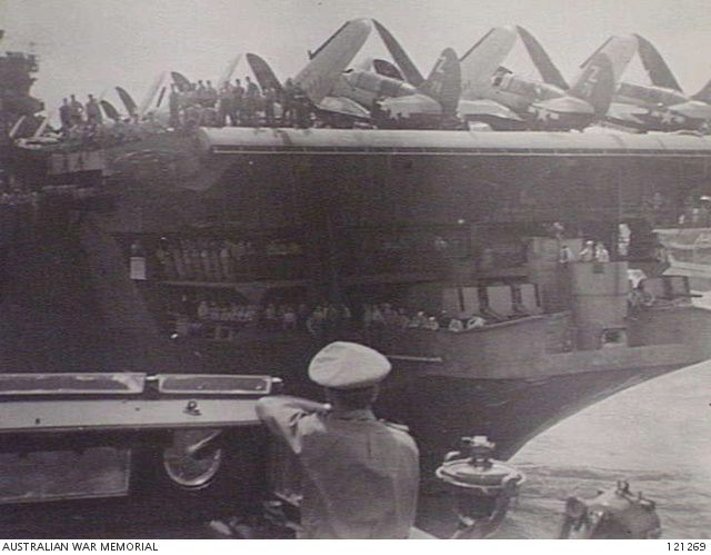 AT SEA OFF, JAPAN, 1945-08-01. LIEUTENANT COMMANDER PLUNKETT COLE OF ...