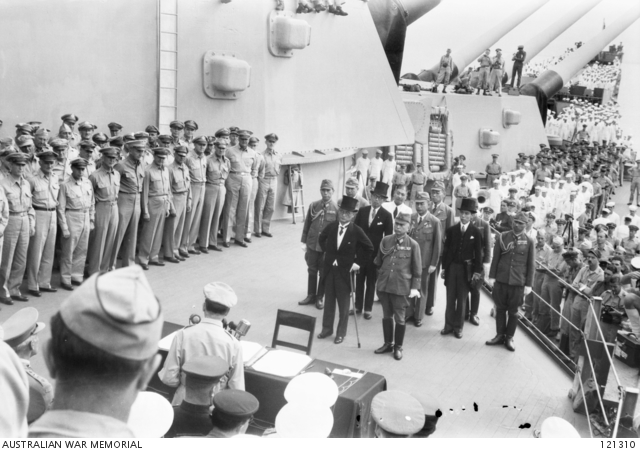 GENERAL DOUGLAS MACARTHUR GIVING THE SPEECH THAT OPENED PROCEEDINGS AT ...