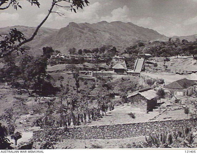 BOBANARO, FRONTEIRA, PORTUGUESE TIMOR 1945-12-11. THE FORT AND MILITARY ...
