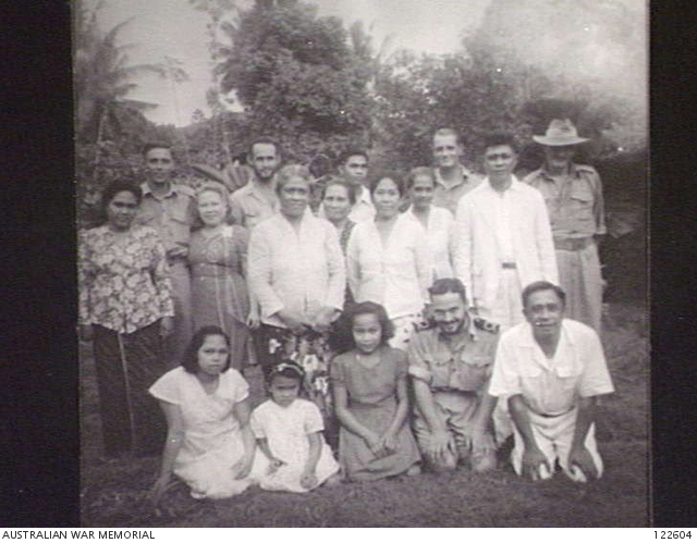 TAHOENA, TALAUD GROUP, 1945-10-30. THE RAJAH OF TAHOENA, HIS FAMILY AND ...