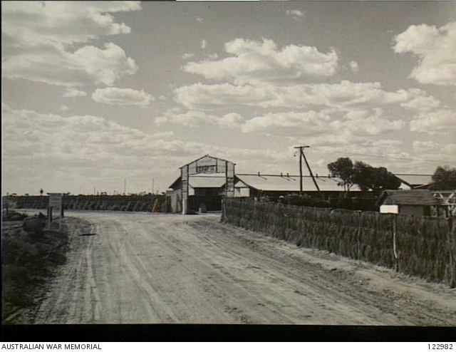 Barmera, South Australia. 1945-12. Approach to No 14 Camp of the ...