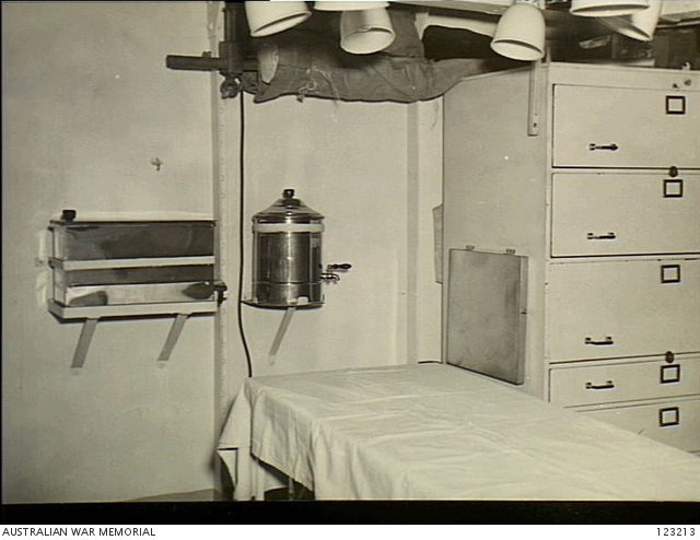 Sydney, NSW. 1946-01-10. A section of the sick bay, showing the ...